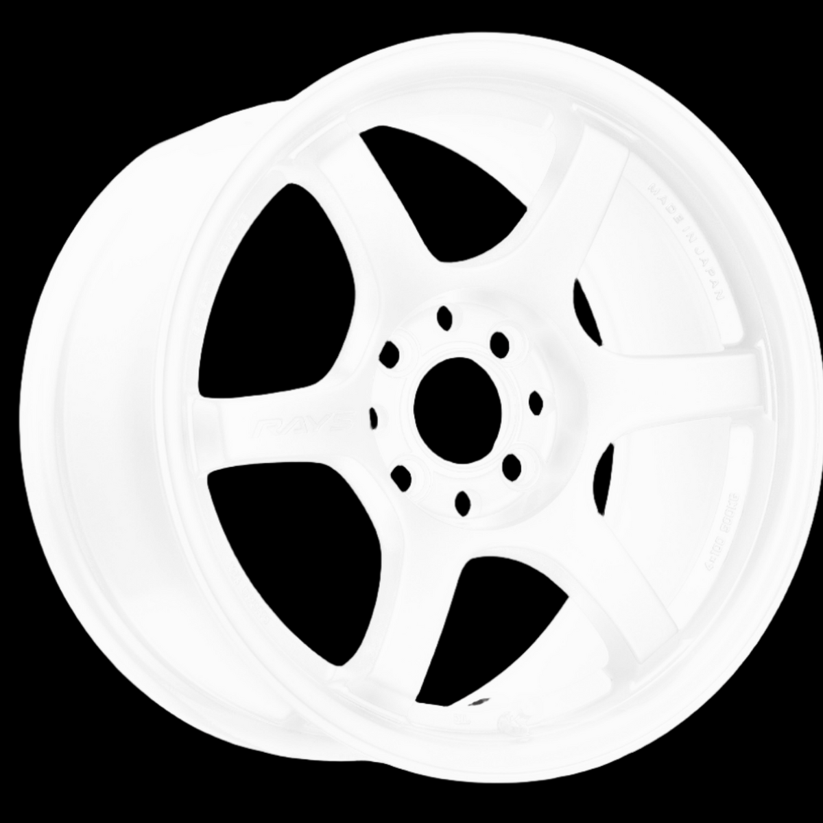 Gram Lights 57DR 15x8 +28 4x100 Champion White Wheel